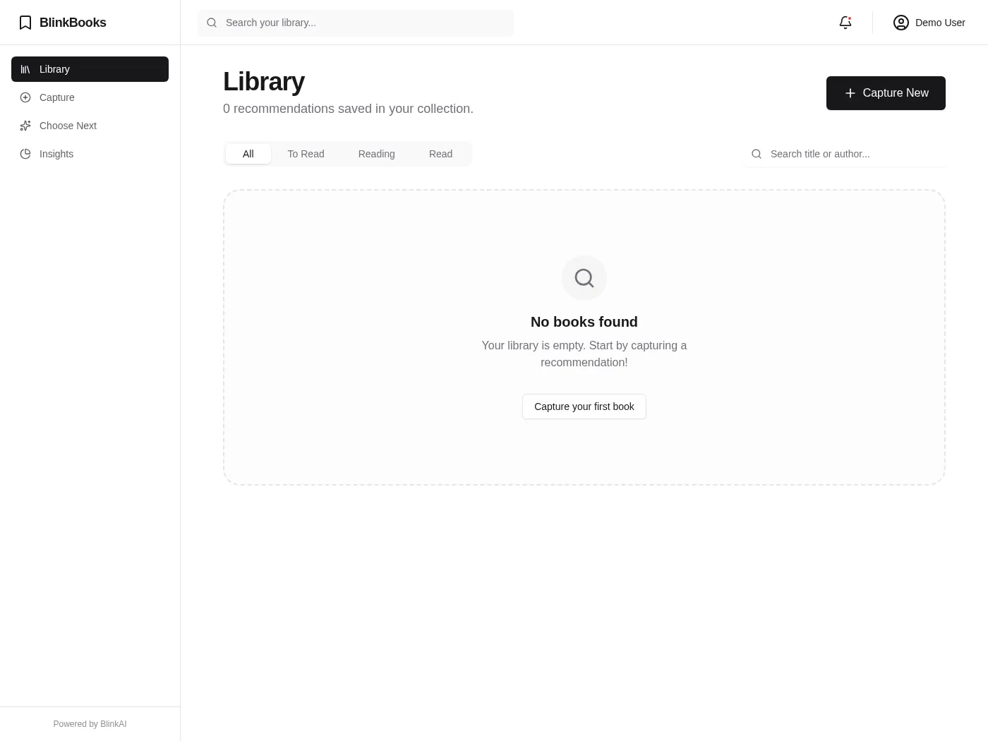 BlinkAI Book Picker