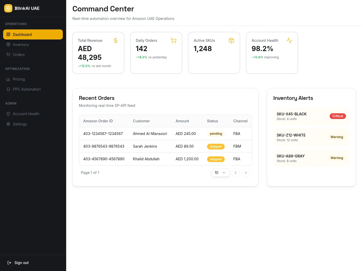 BlinkAI E-Com Automation Suite