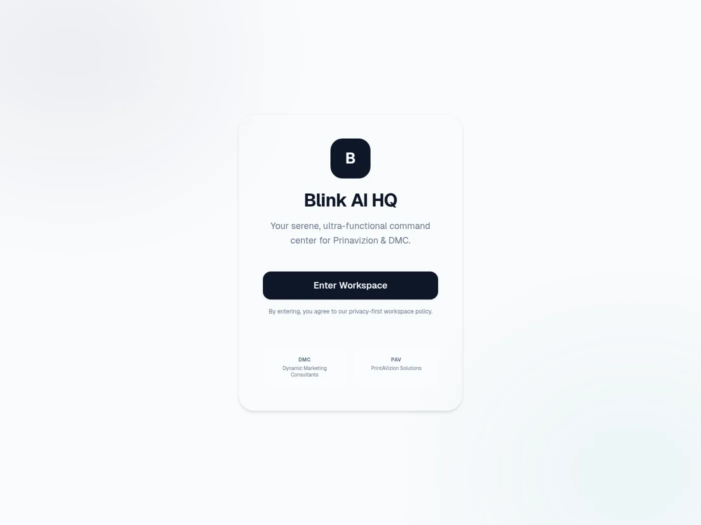 Blink AI HQ