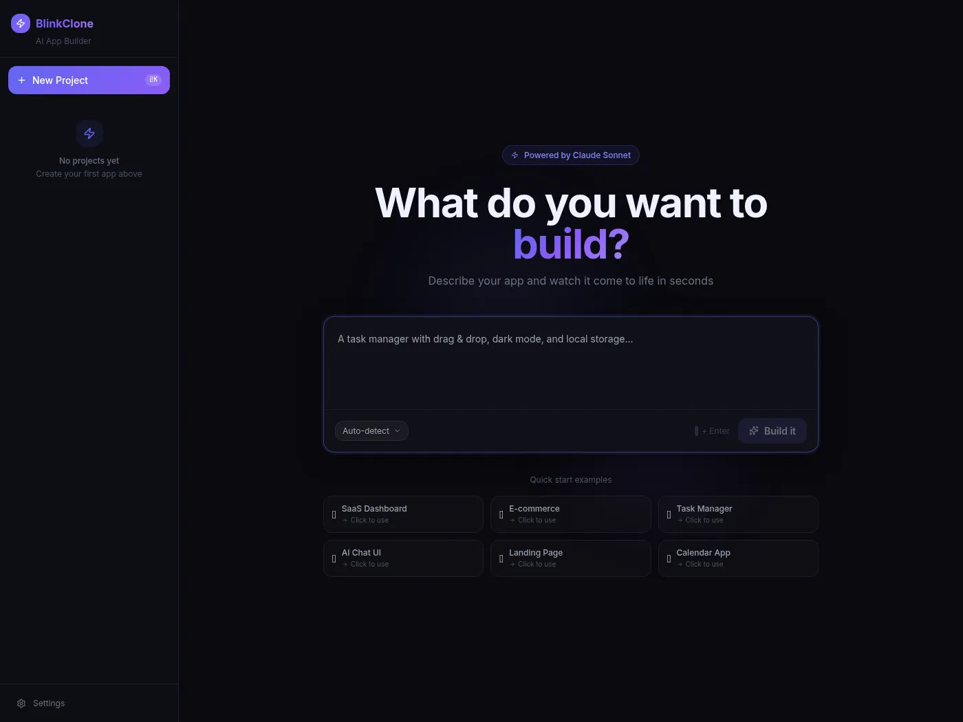 BlinkClone AI App Builder