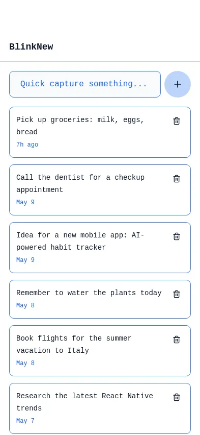 BlinkNew Mobile App