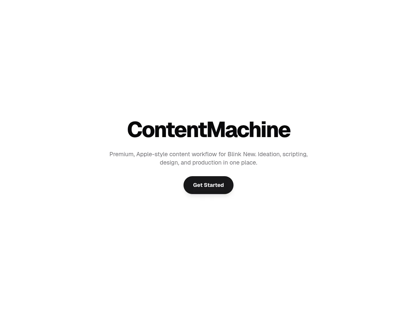 Blink New Content Machine