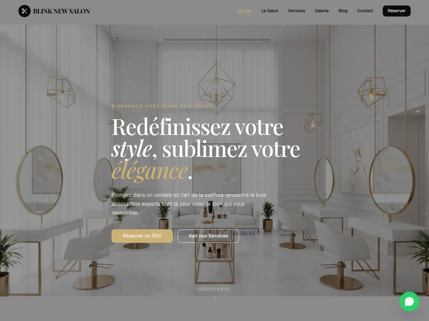 Blink New Salon Web
