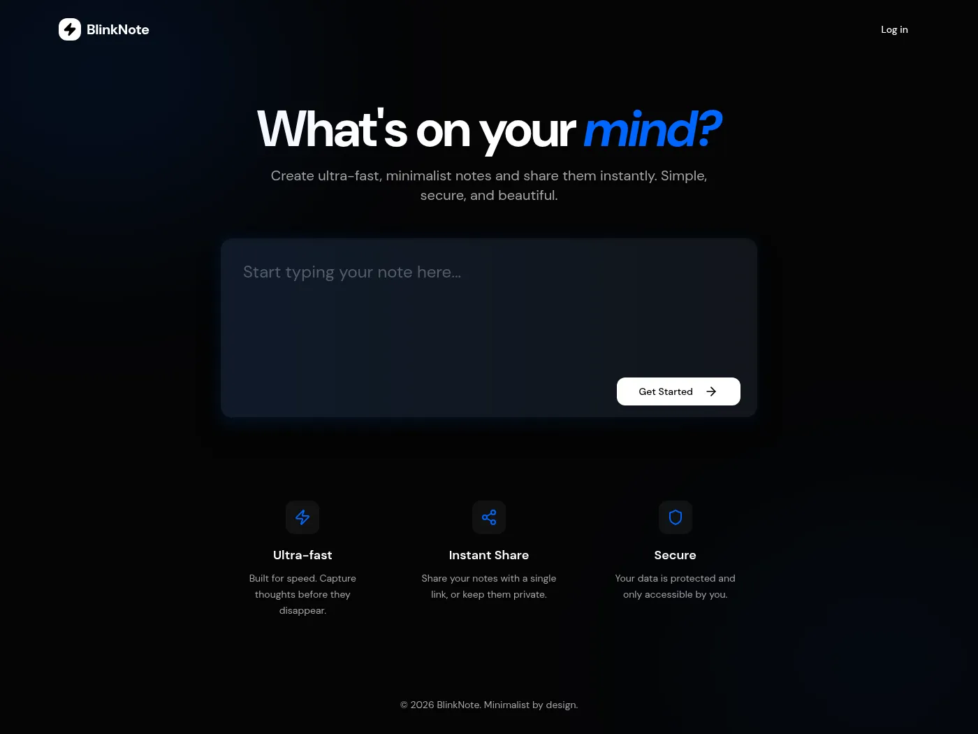 BlinkNote Clone