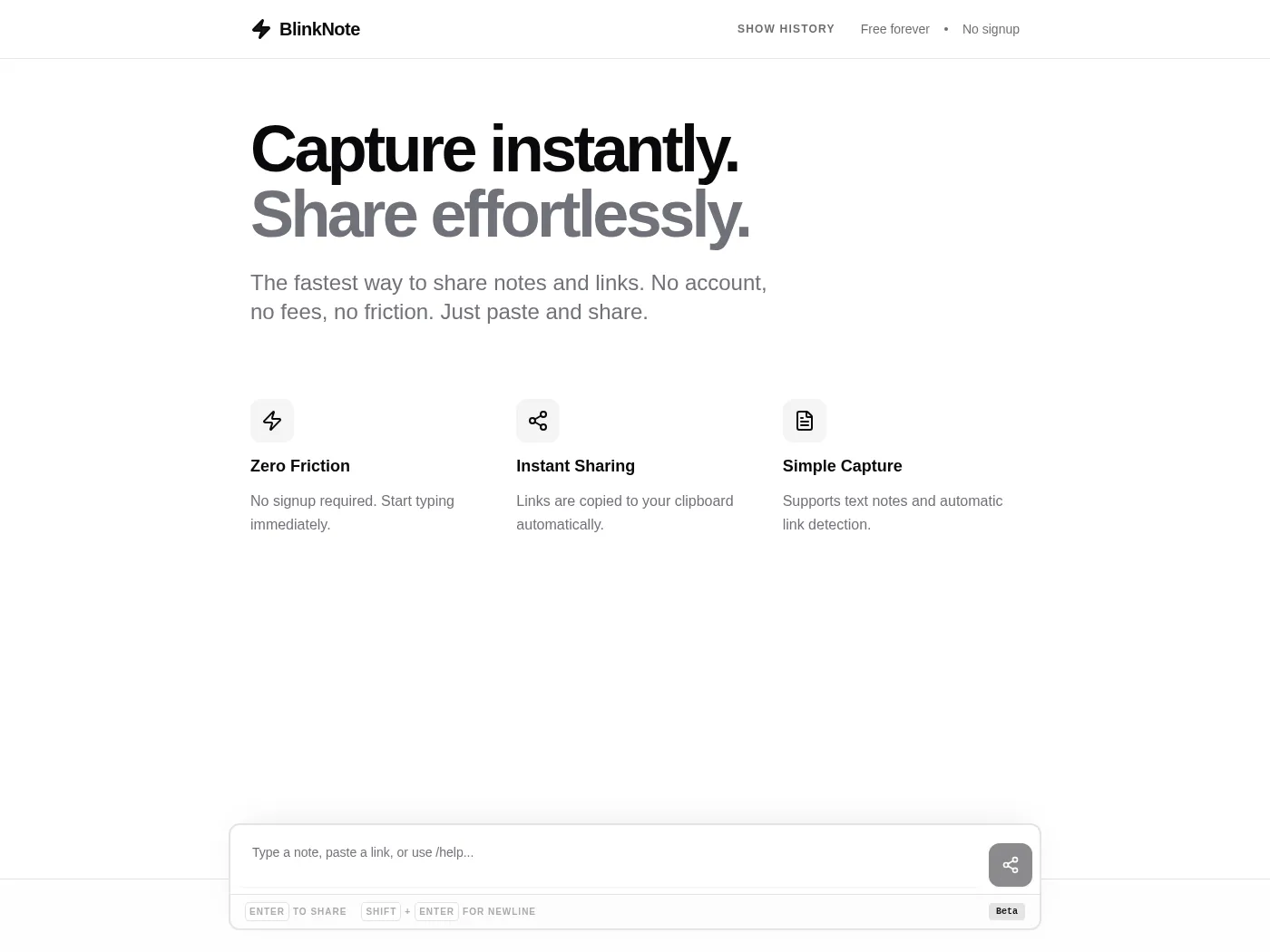BlinkNote Clone Free