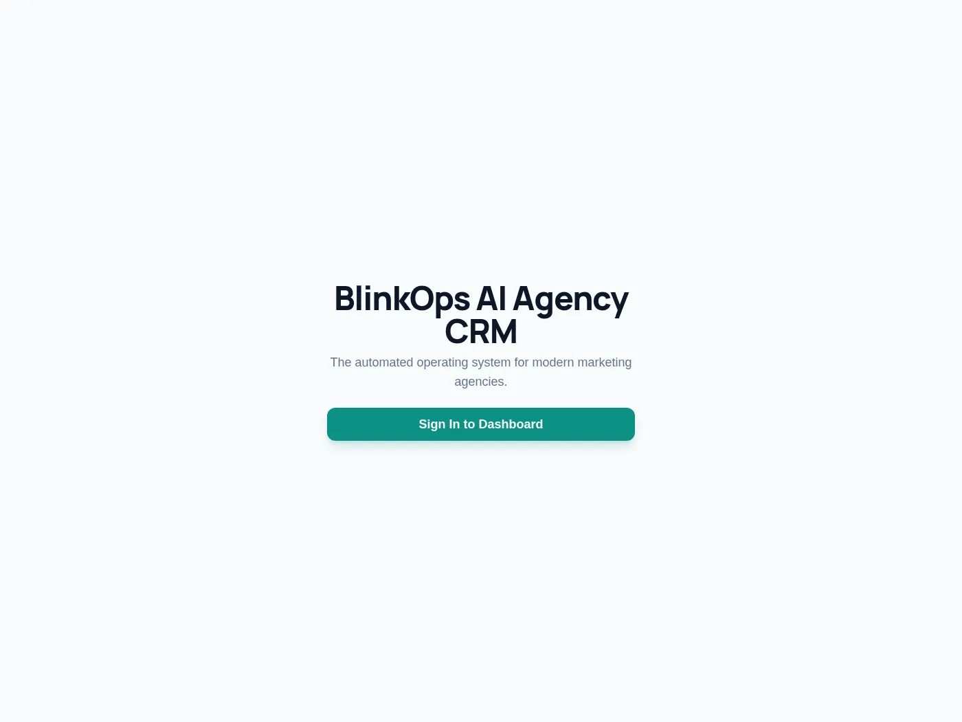 BlinkOps AI Agency CRM