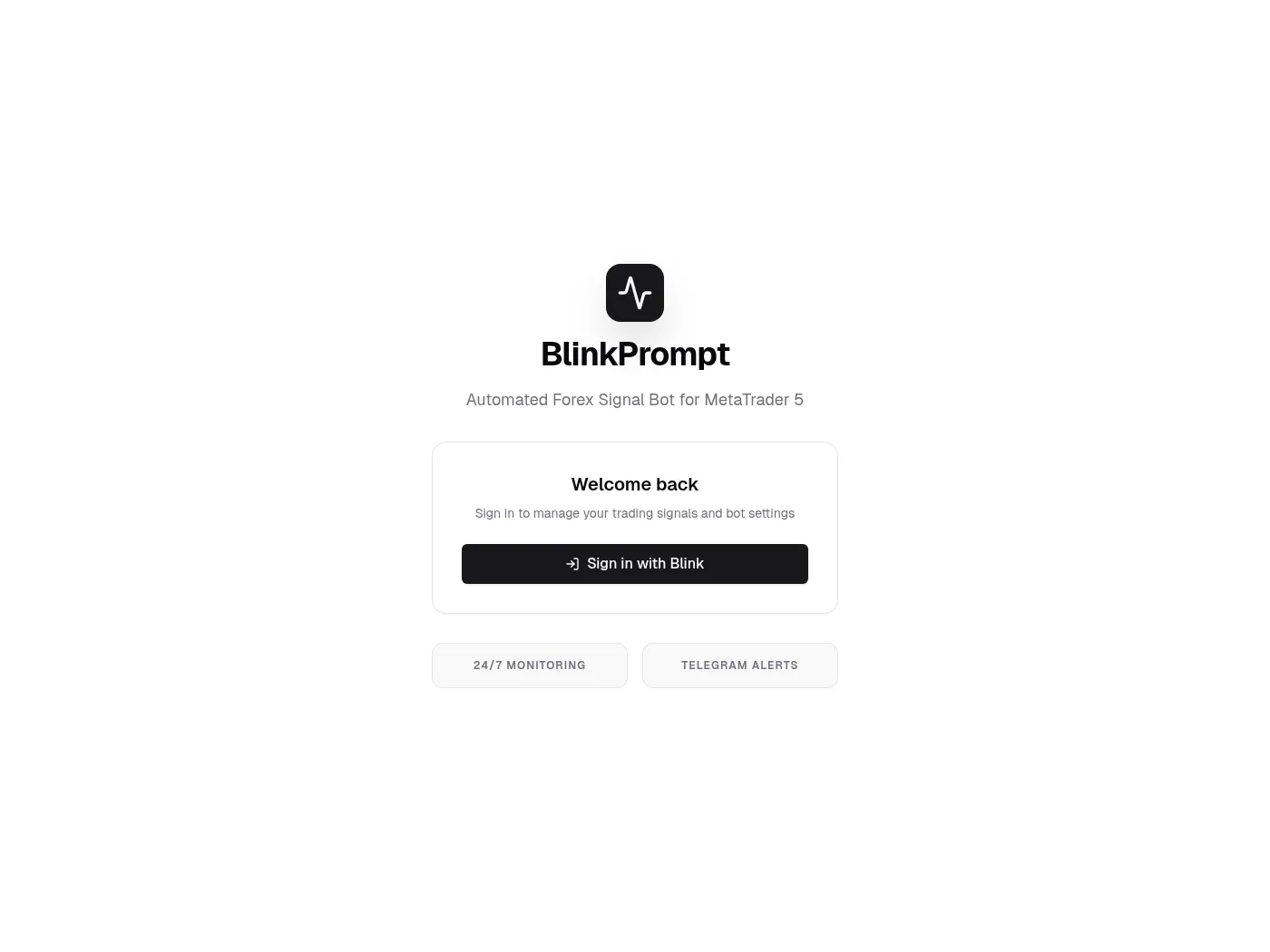 BlinkPrompt Forex Signal Bot