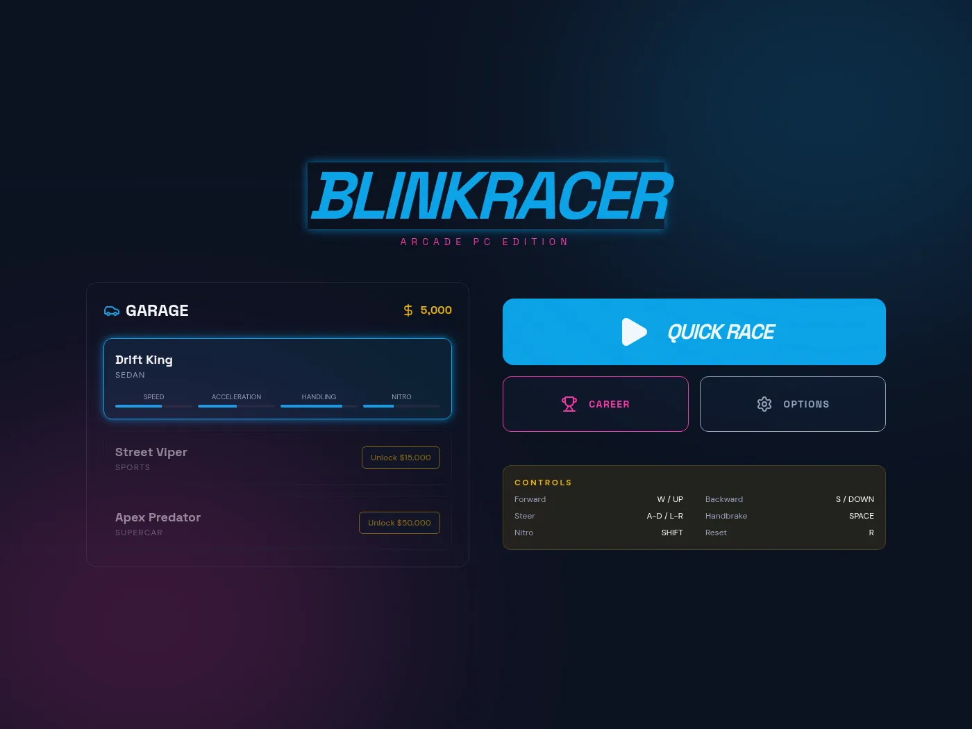 BlinkRacer Arcade