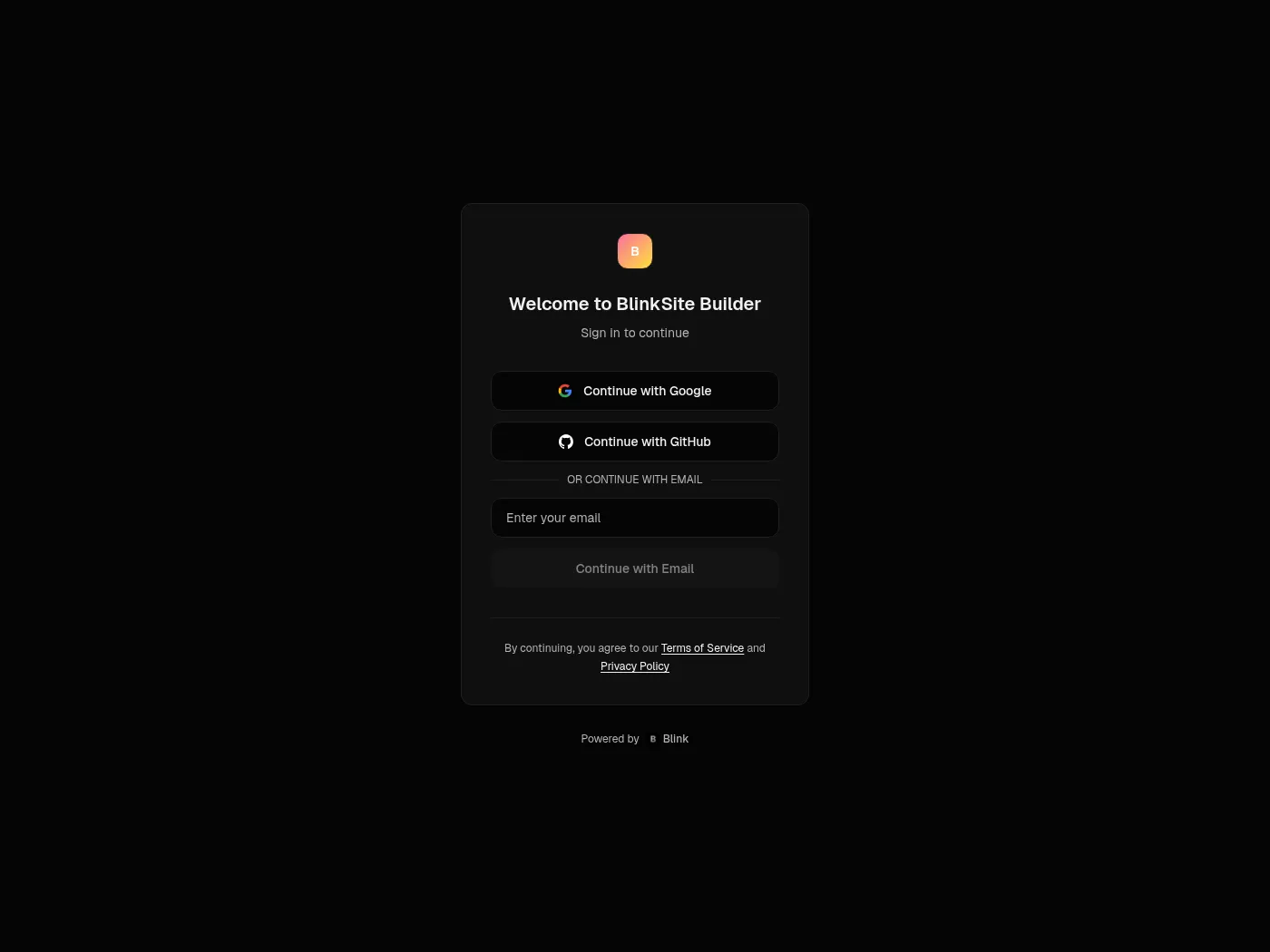 BlinkSite Builder
