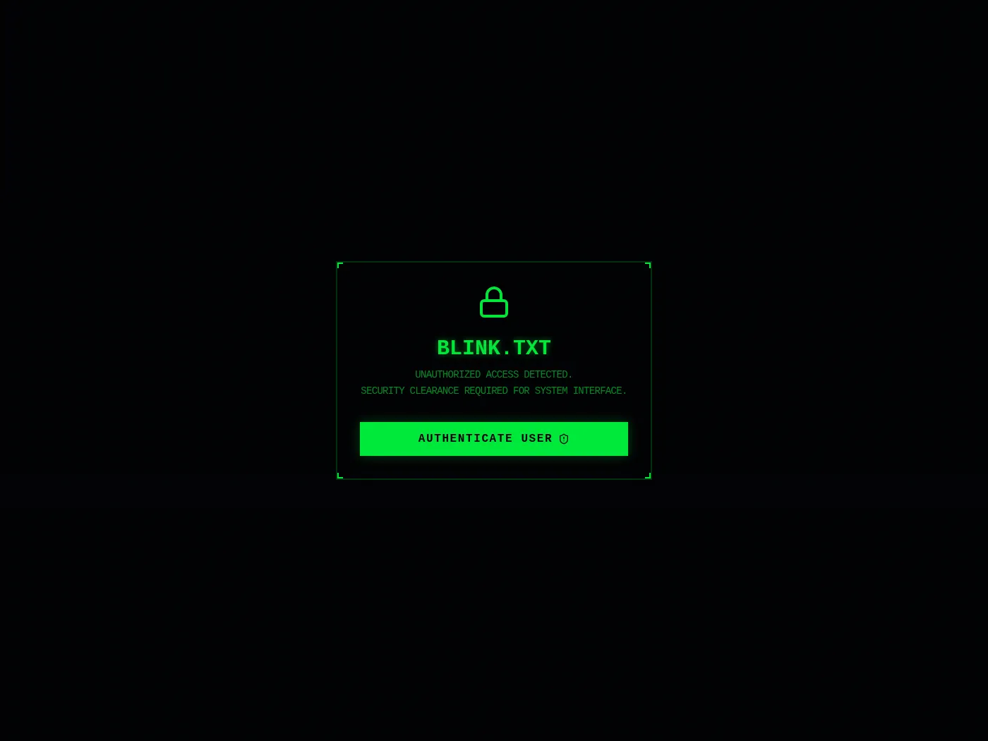 Blink.TXT Text Adventure