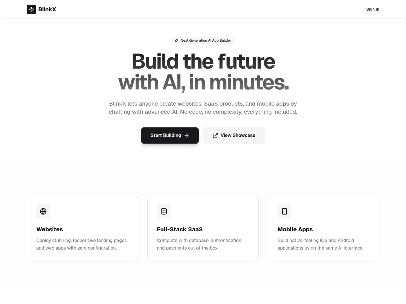 BlinkX AI Builder