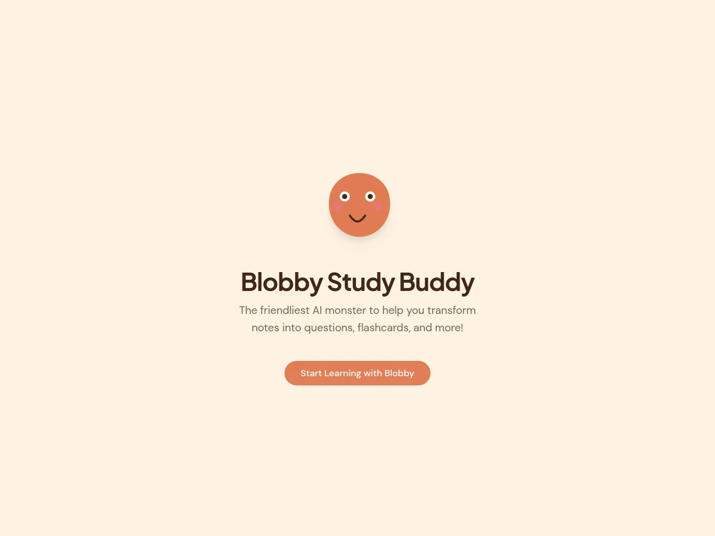 Blobby Study Buddy