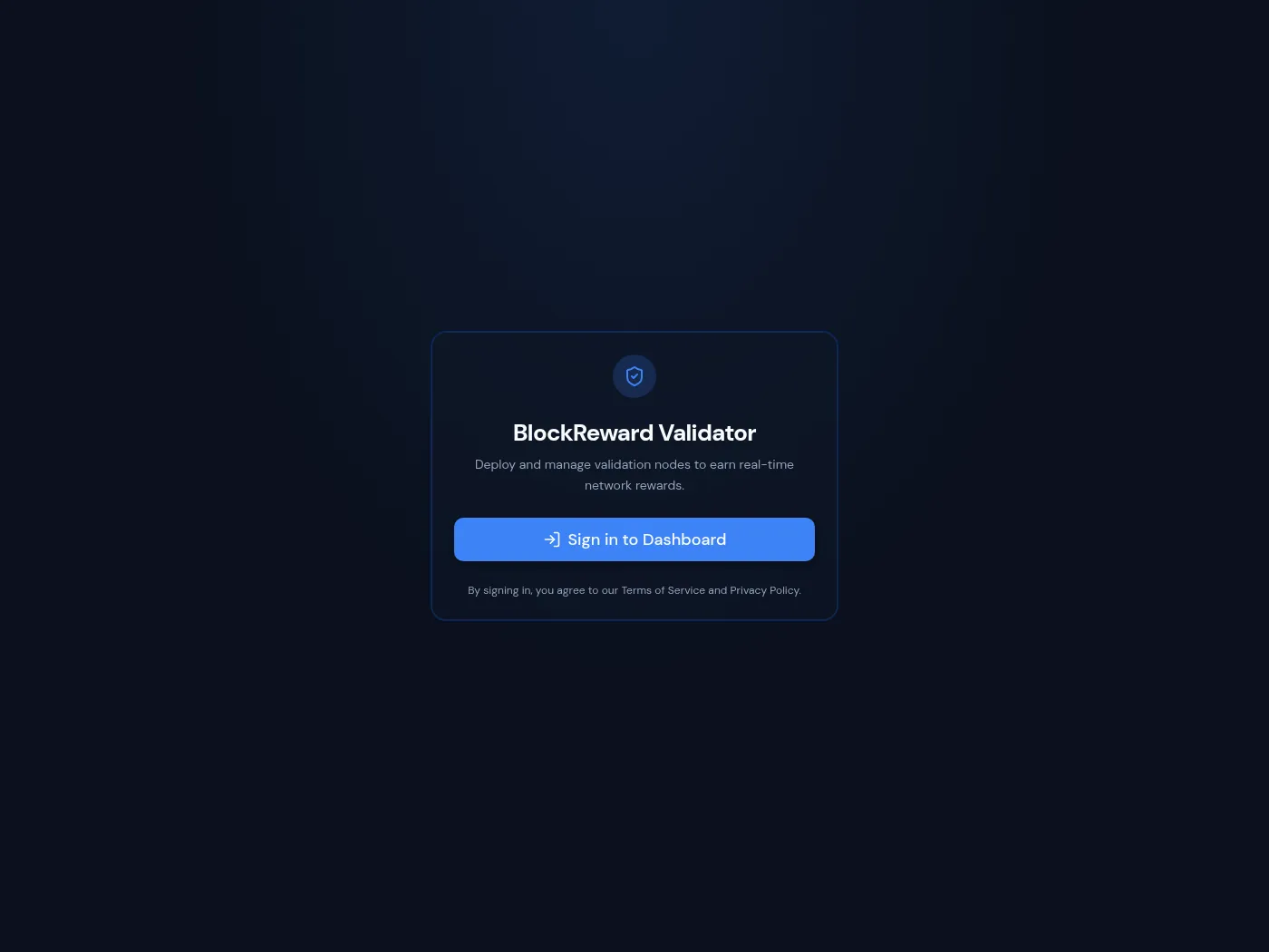 BlockReward Validator