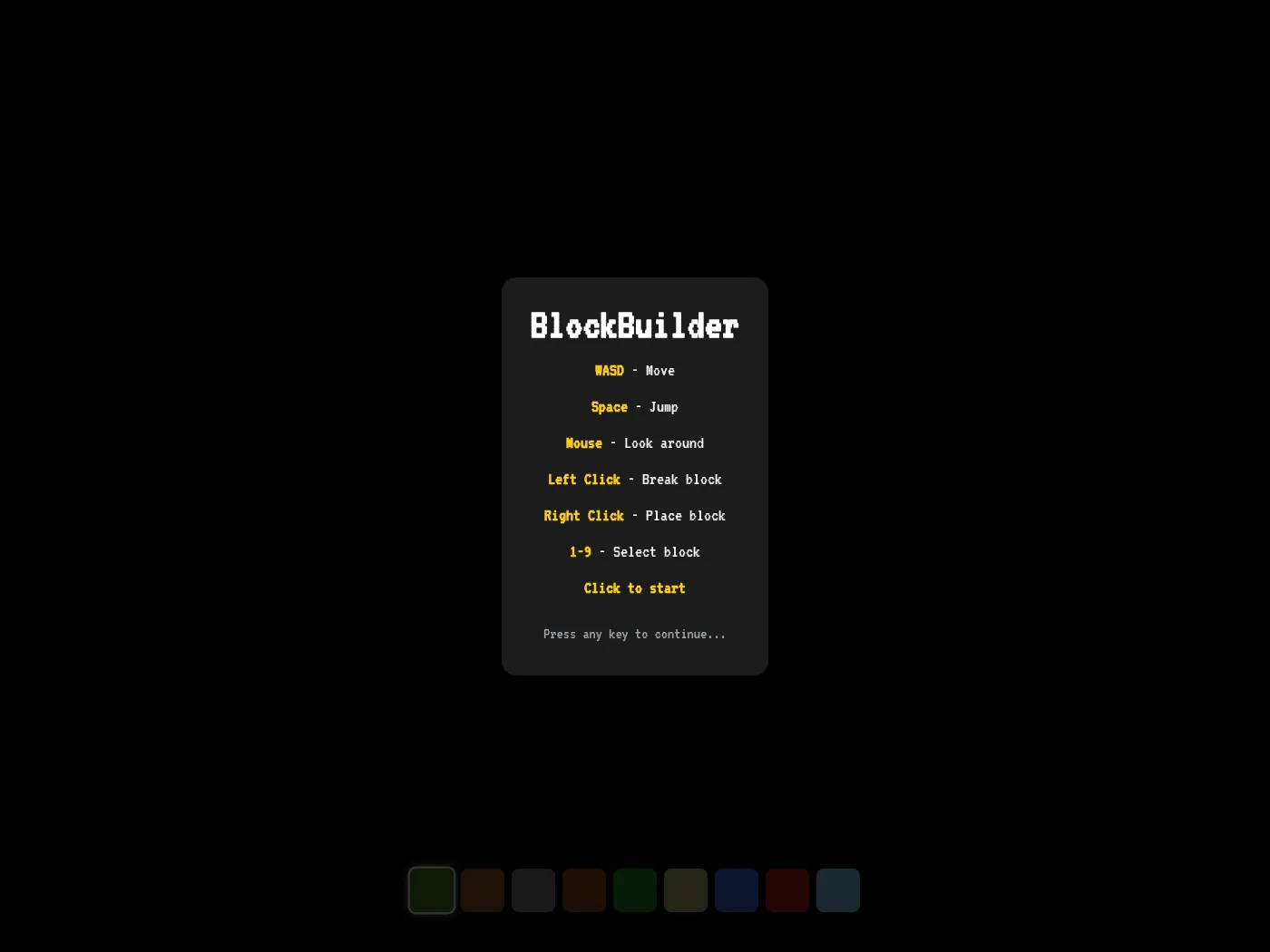 BlockBuilder Sandbox