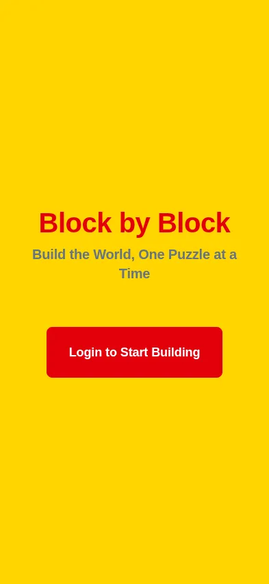Block by Block: Build the World