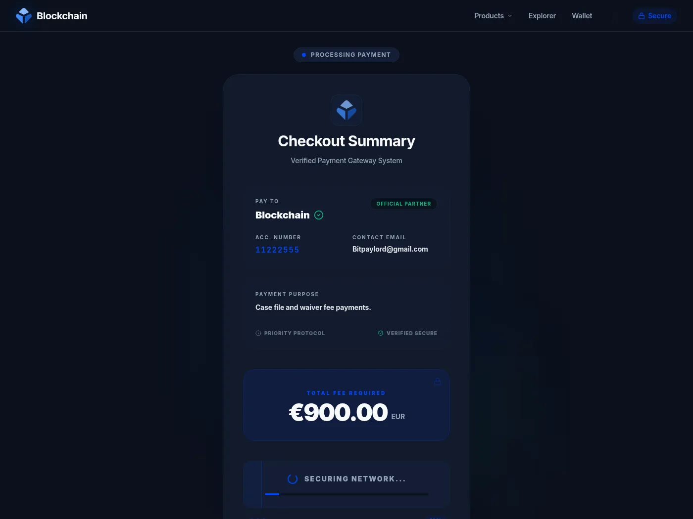 Blockchain Paygate Clone