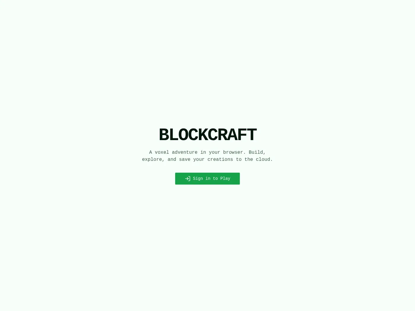 BlockCraft Web Clone
