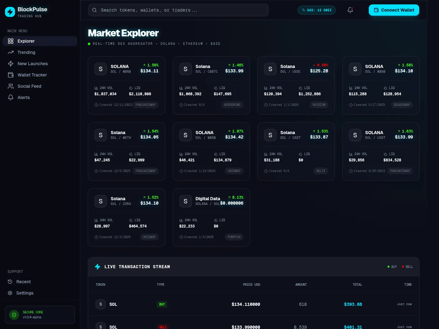 BlockPulse Trading Hub