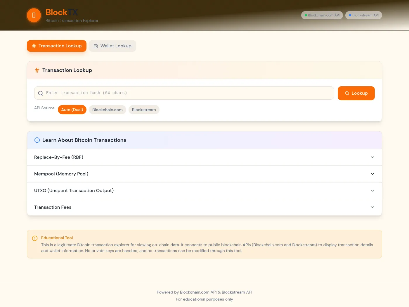 BlockTX Recovery Tool