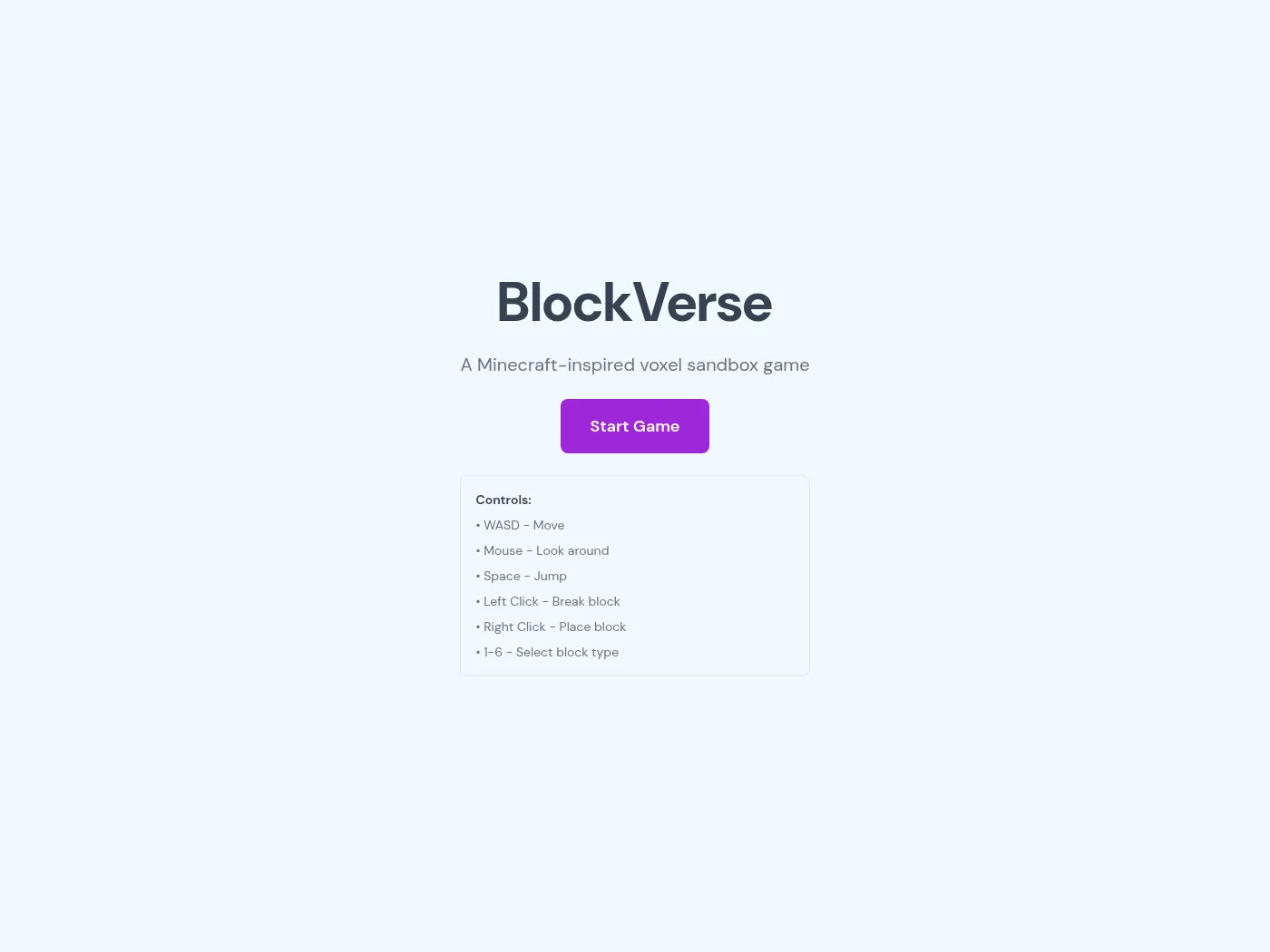 BlockVerse Game