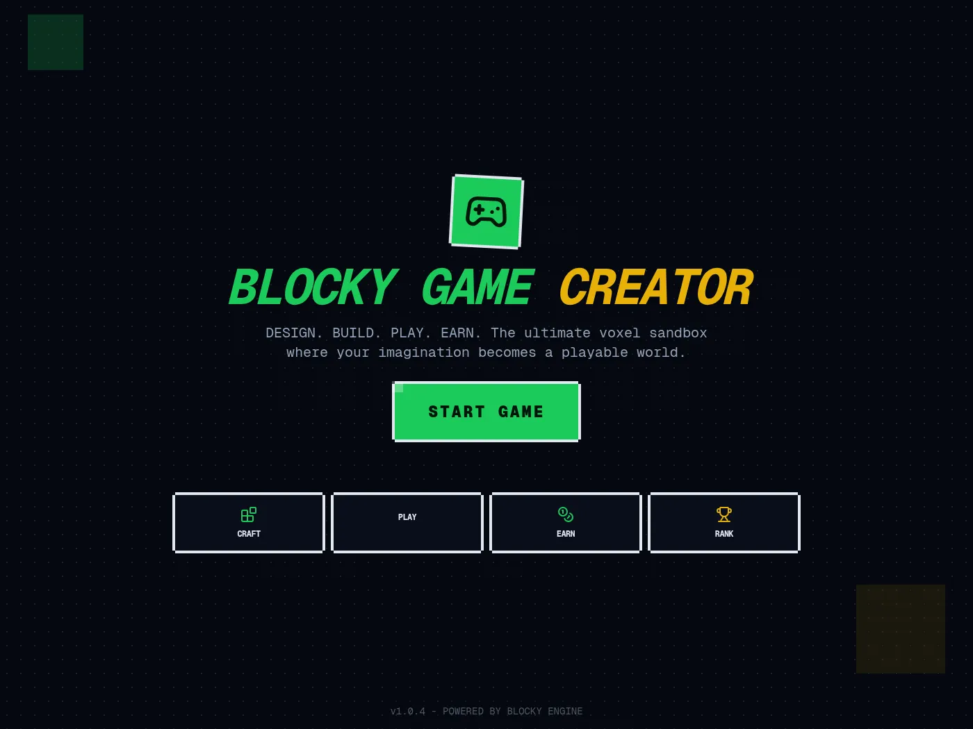 Blocky Game Creator