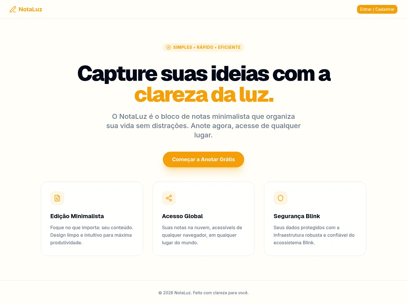 Bloco de Notas Rápido
