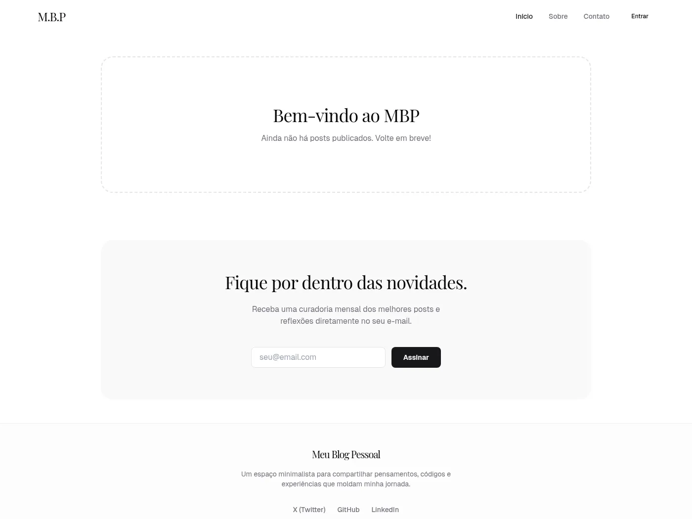 Meu Blog Pessoal