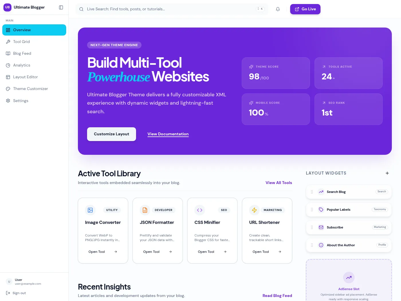 Ultimate Blogger Theme