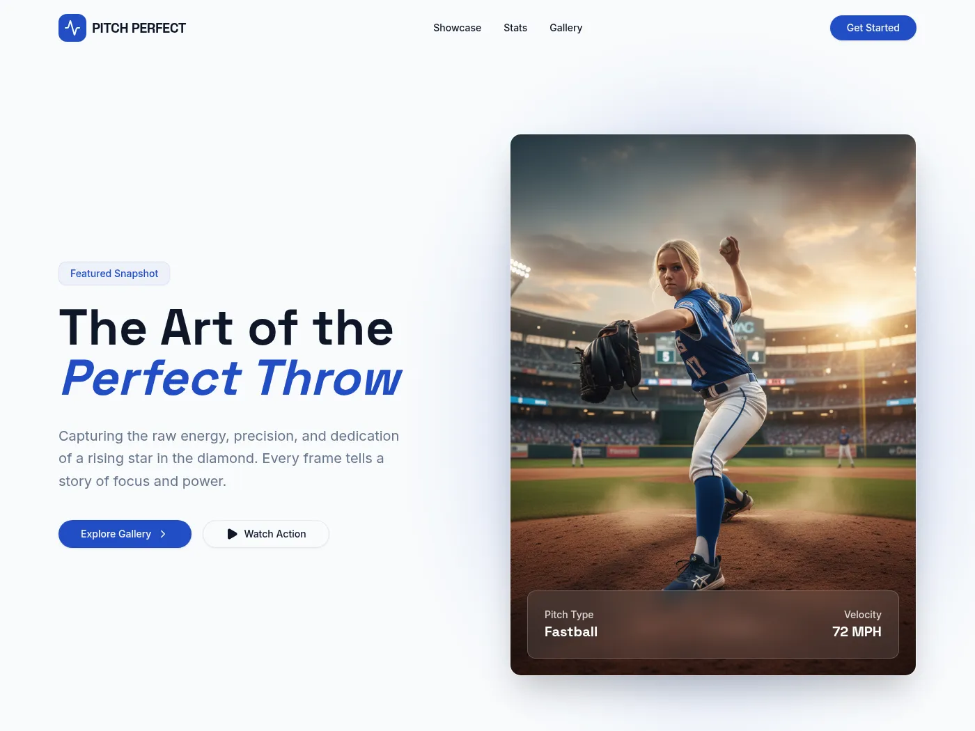 Blonde Pitcher Snapshot
