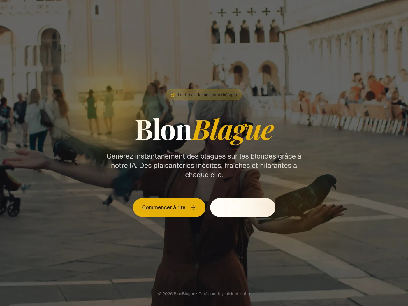 Blonde Joke Generator