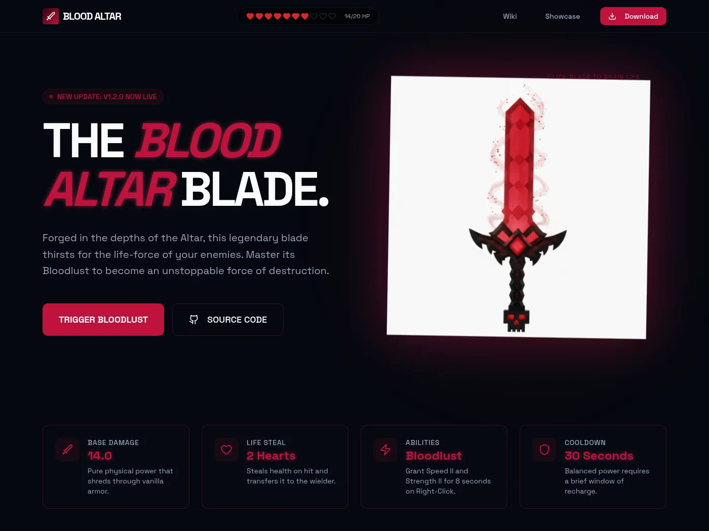 Blood Altar Blade Mod