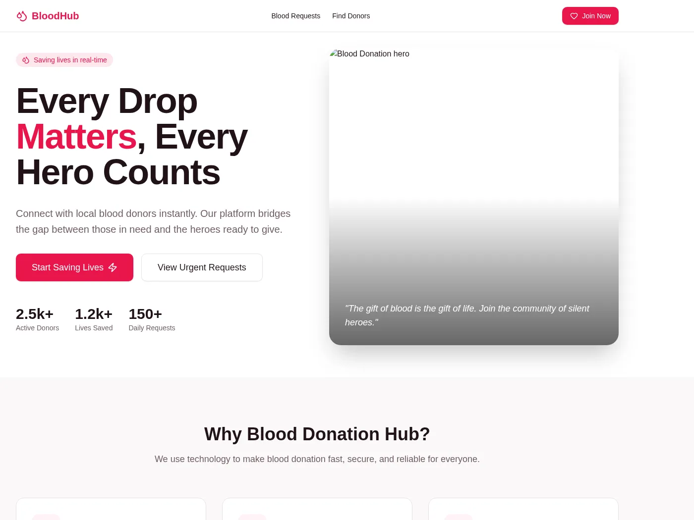 Blood Donation Hub