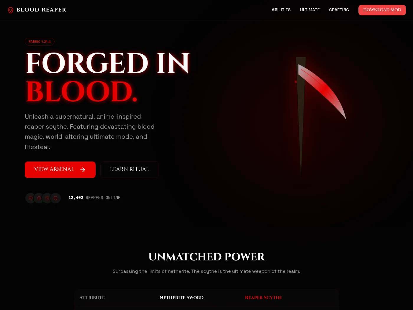 Blood Reaper Scythe Mod