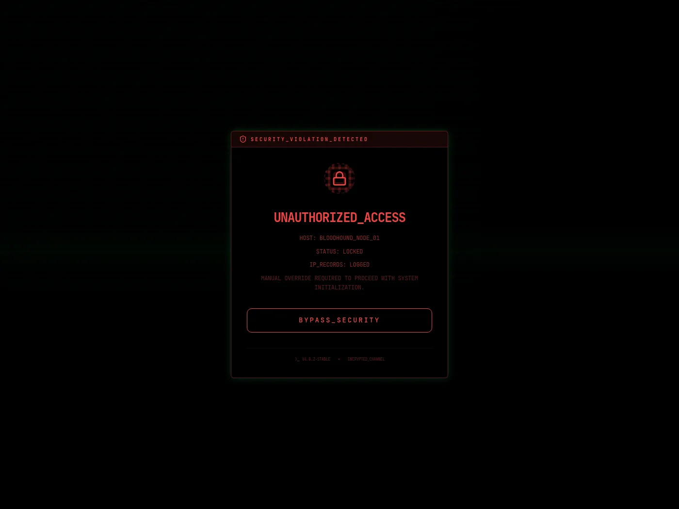 Bloodhound Cyber Dashboard