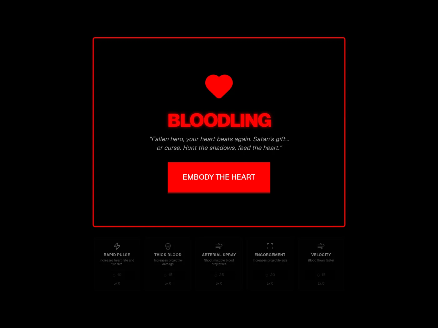 Bloodling Roguelike