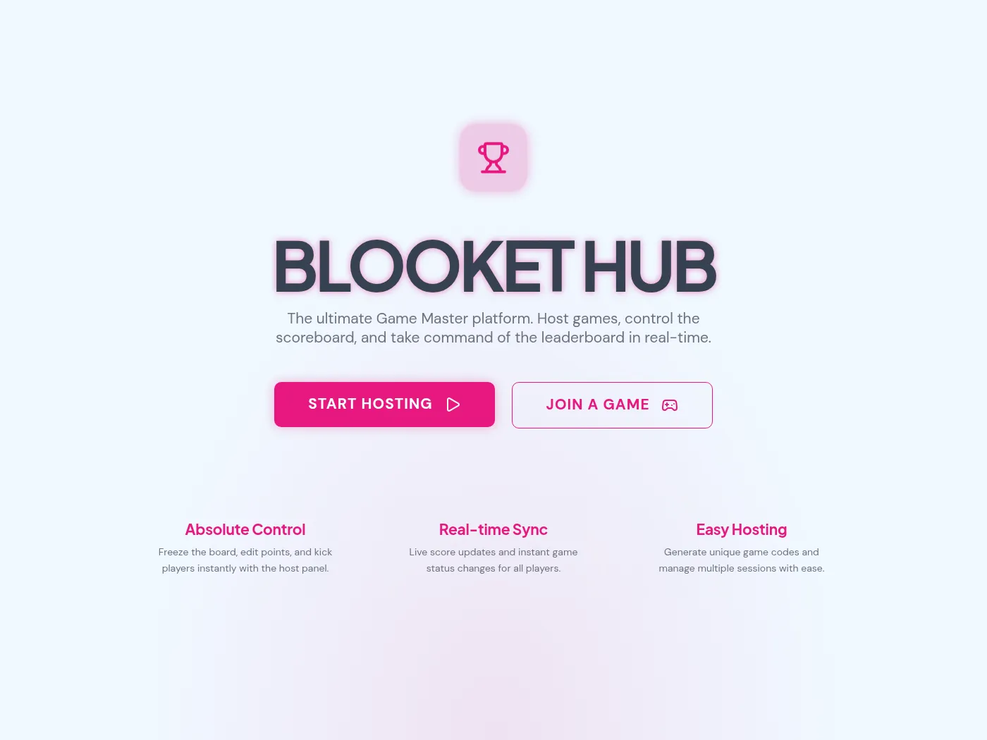Blooket Game Control Hub