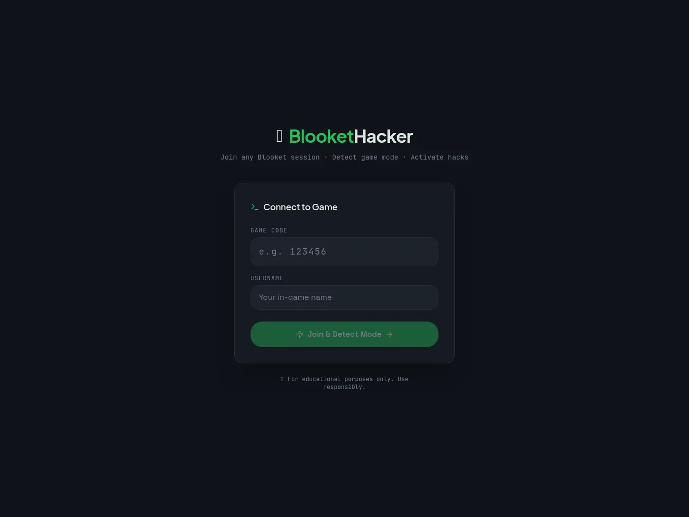 Blooket Game Hacker