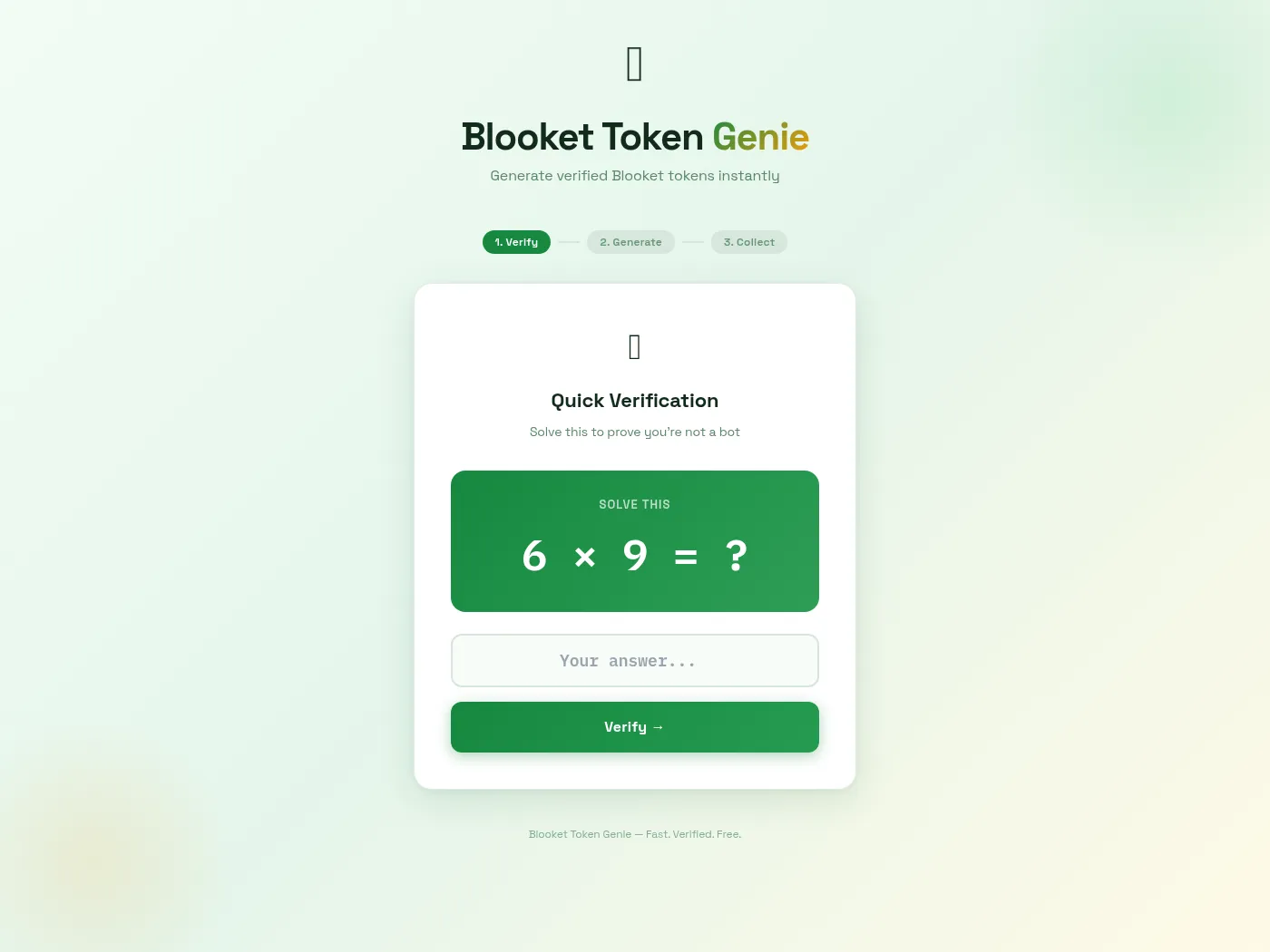 Blooket Token Genie