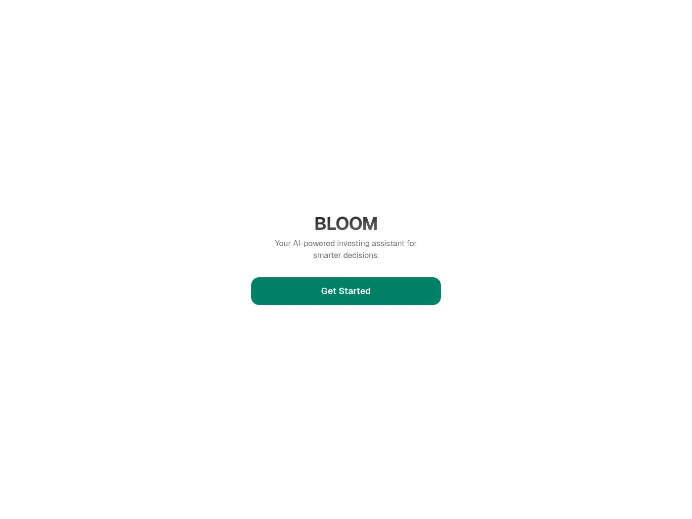Bloom AI Investing Clone