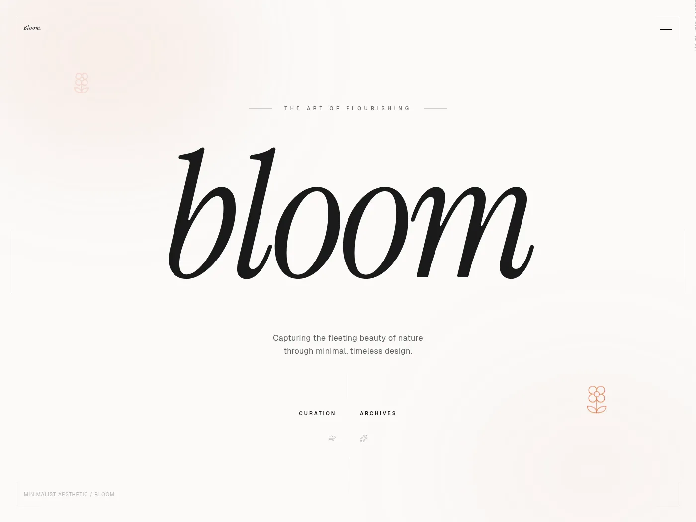 Bloom Minimal Landing