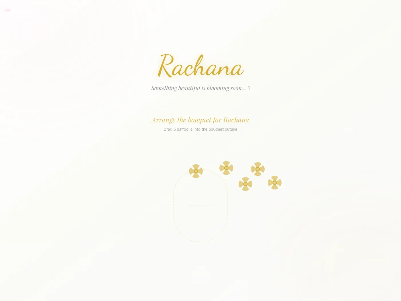 Rachana's Blooming Countdown