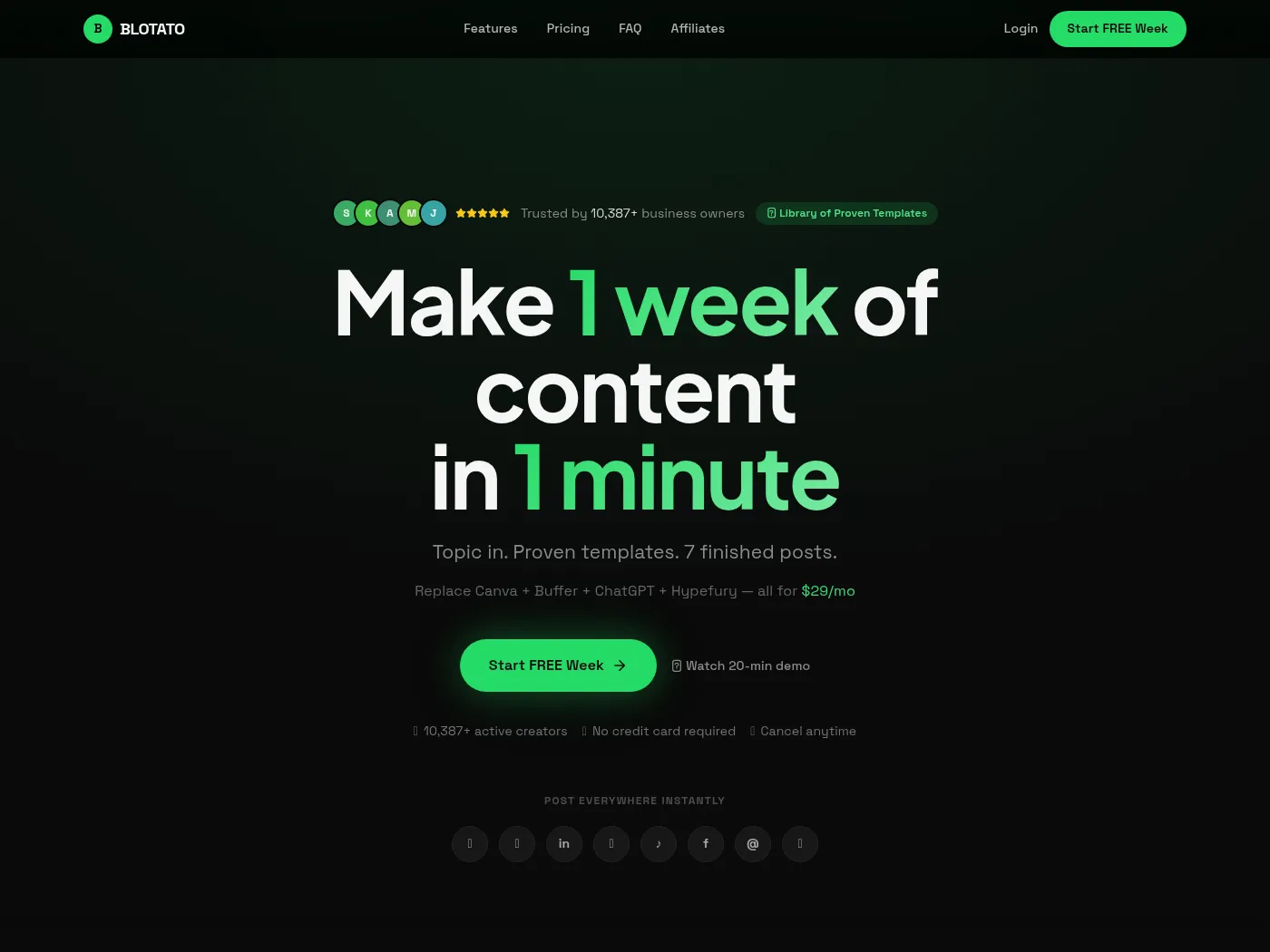 Blotato Clone