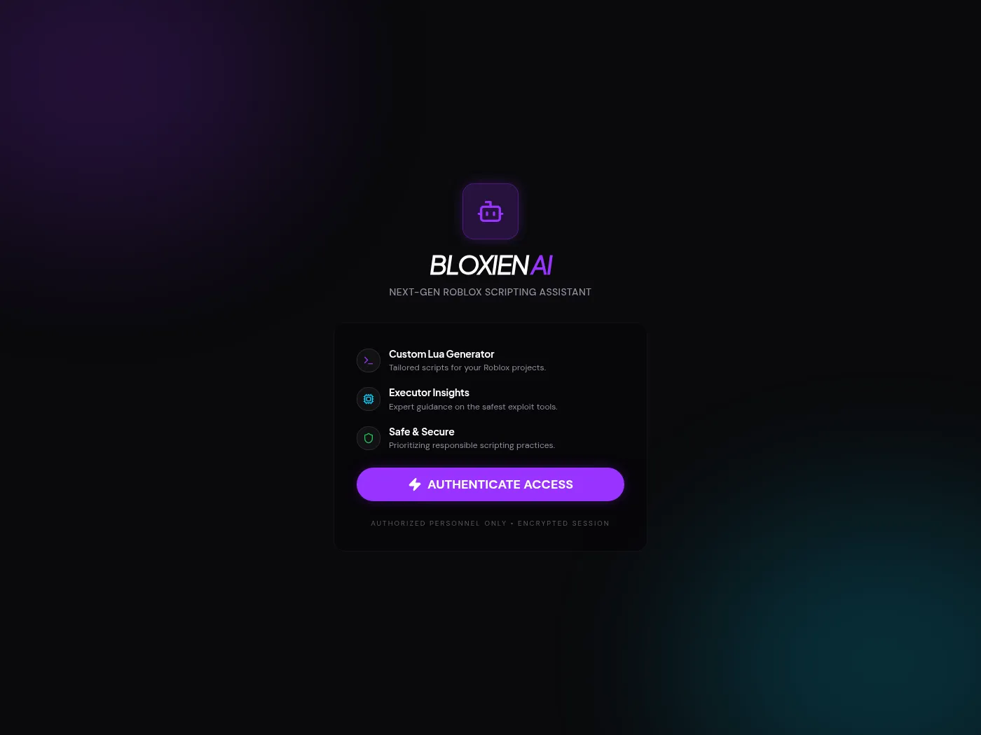 Bloxien AI Chatbot
