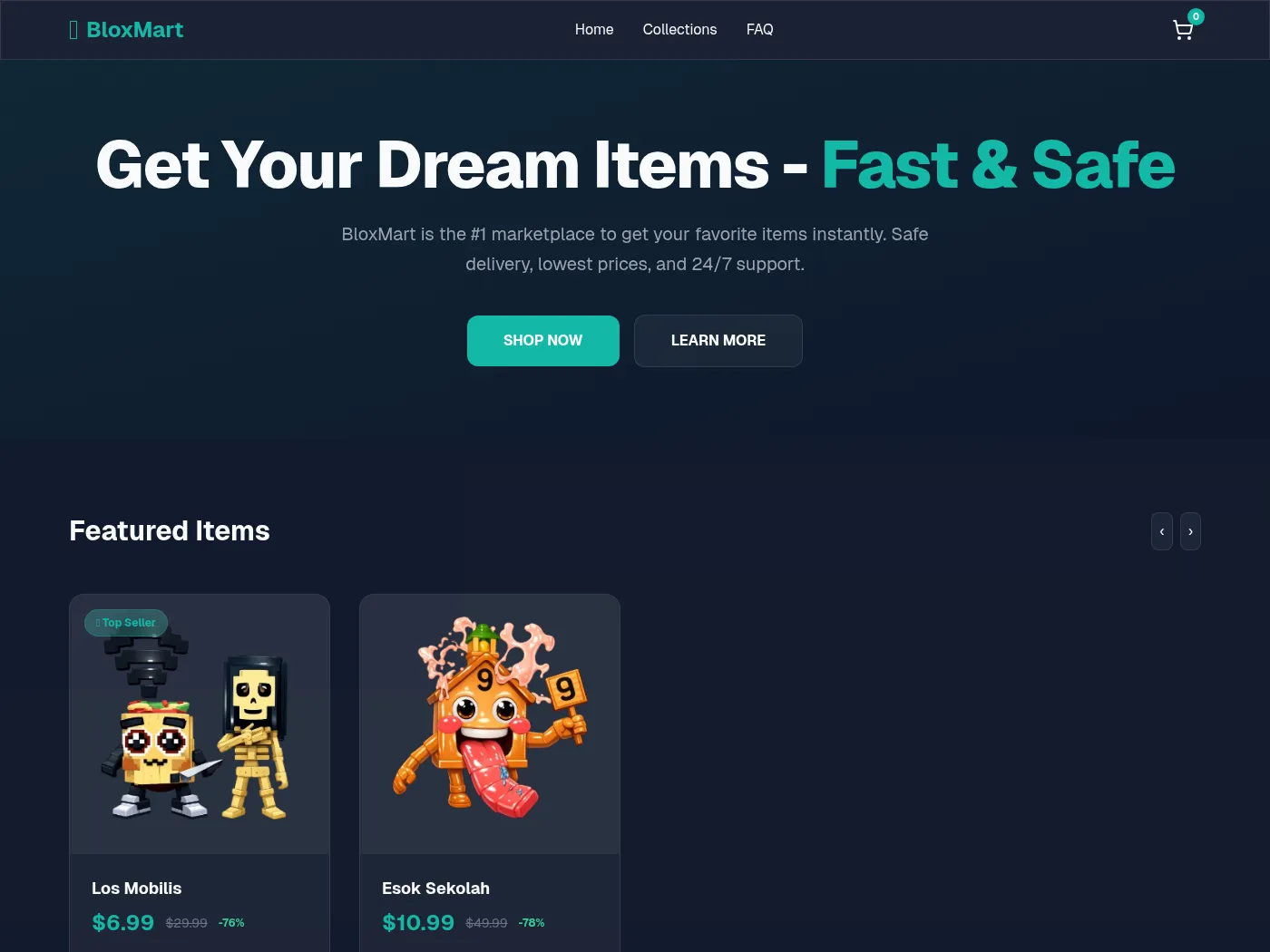Bloxmart Web Clone