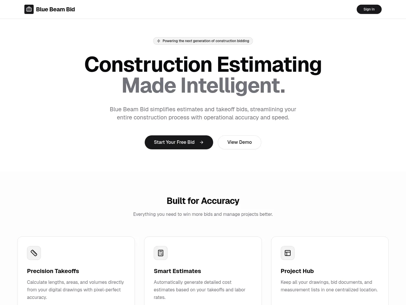 Blue Beam Bid Tool
