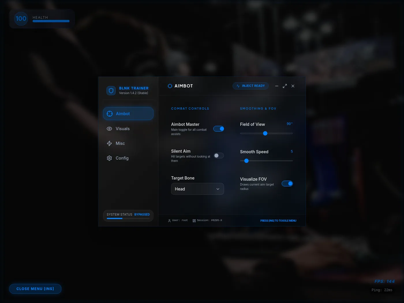 Blue Cheat Menu PC