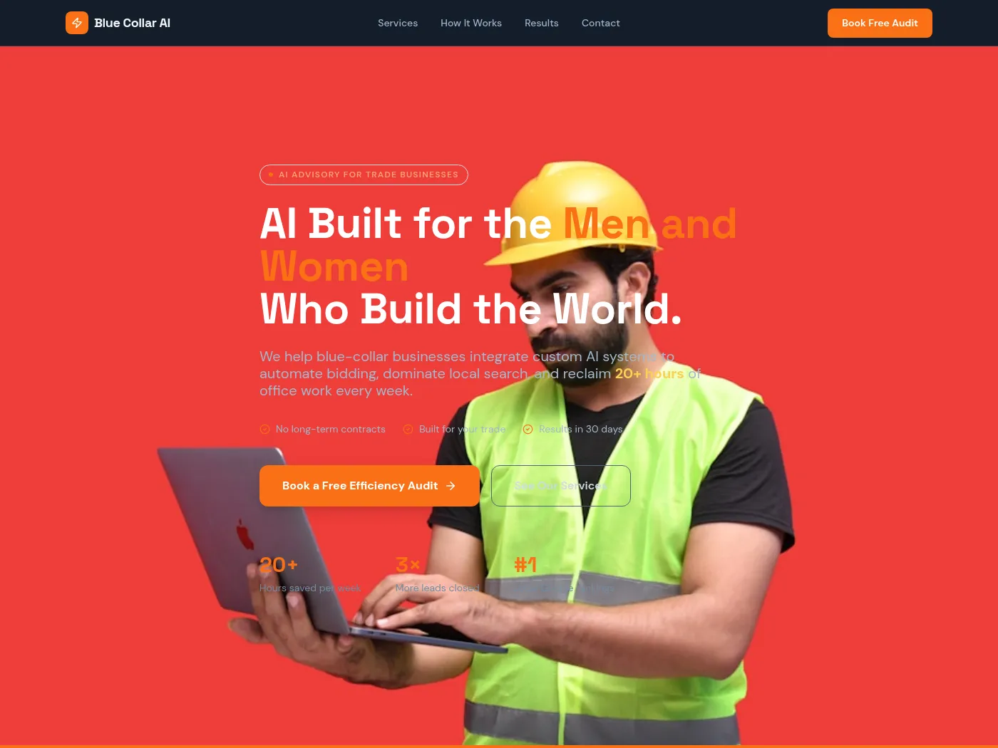Blue Collar AI Landing