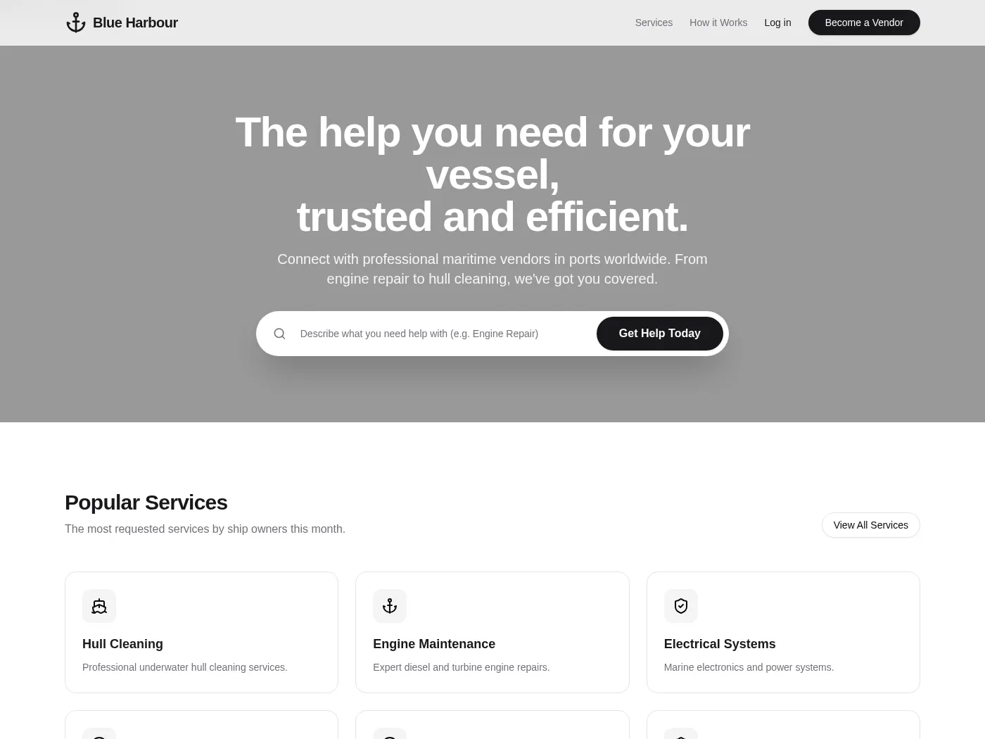 Blue Harbour UI Kit