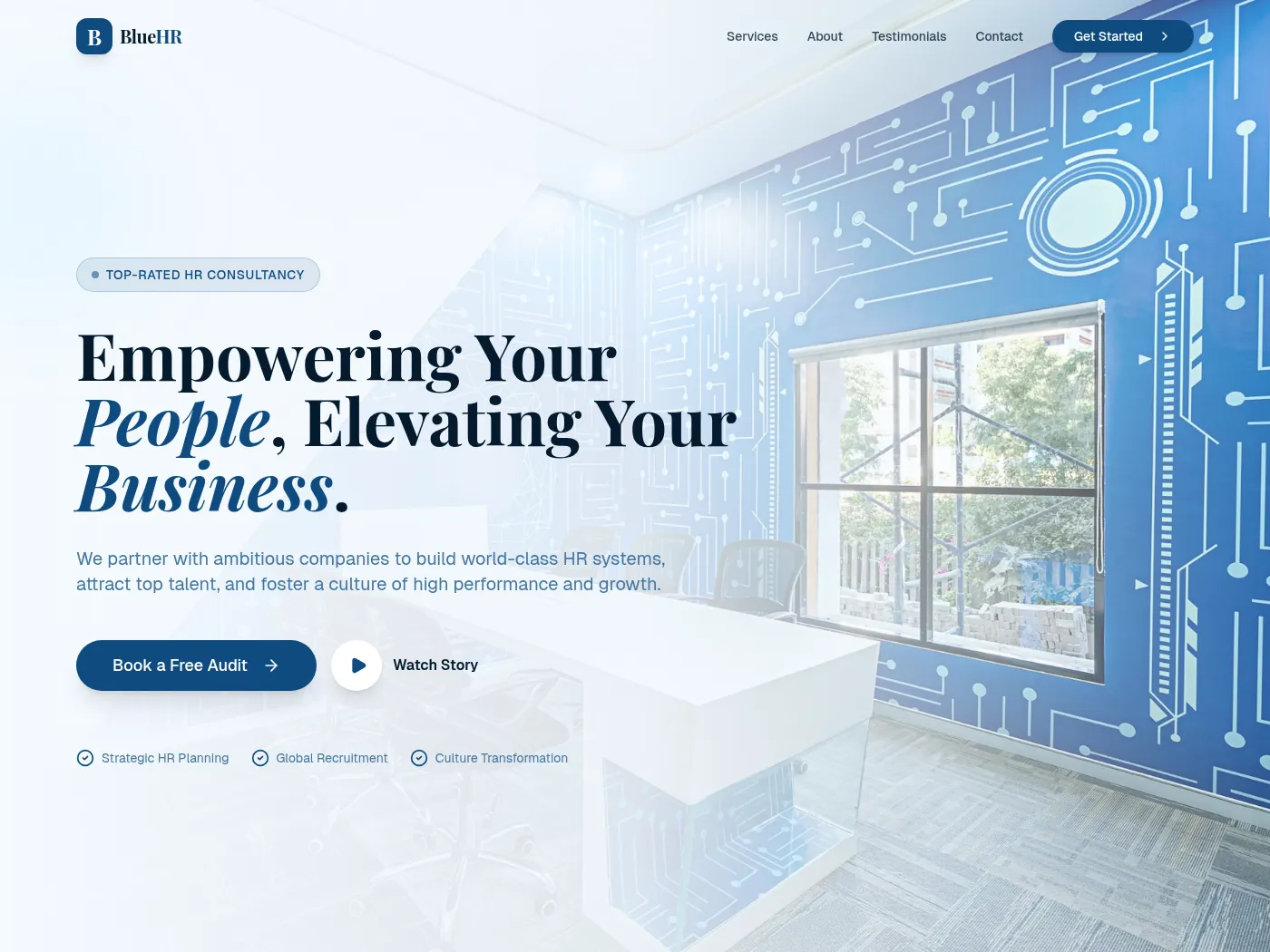 Blue HR Consultancy Site