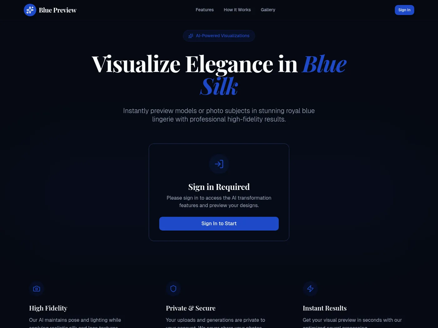 Blue Lingerie Preview